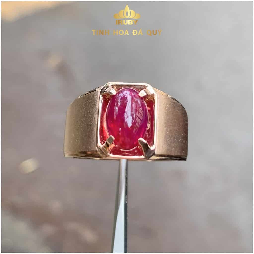 Nhẫn Ruby Nam Luxury Mới 2023 - Đá Ruby Lục Yên tại IRUBY